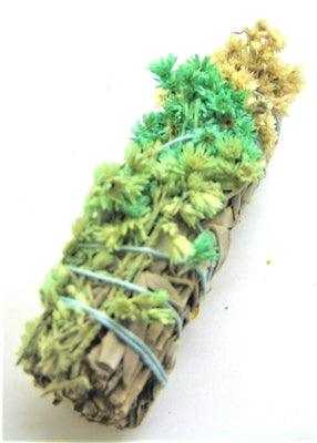 Natural, Green Mullein & White Sage Smudge Stick (4 in.) – Moon Water ...