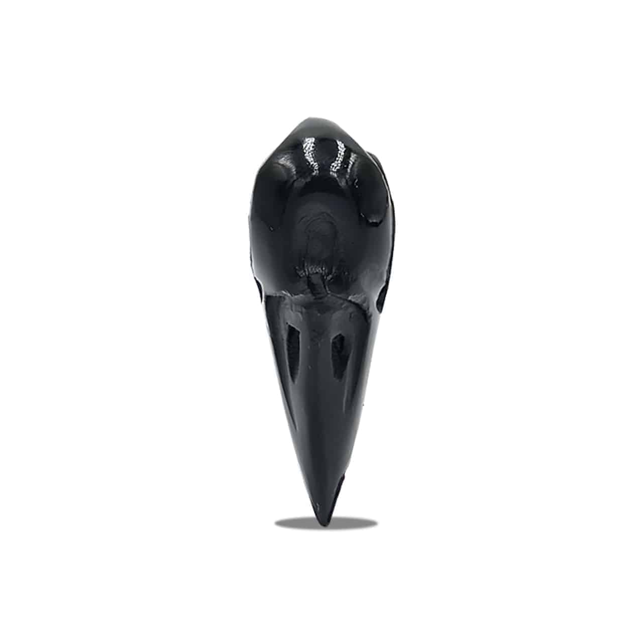 Starborn Black Tektite Hand-Carved Raven Skull 42-43mm - 1 piece – Moon ...